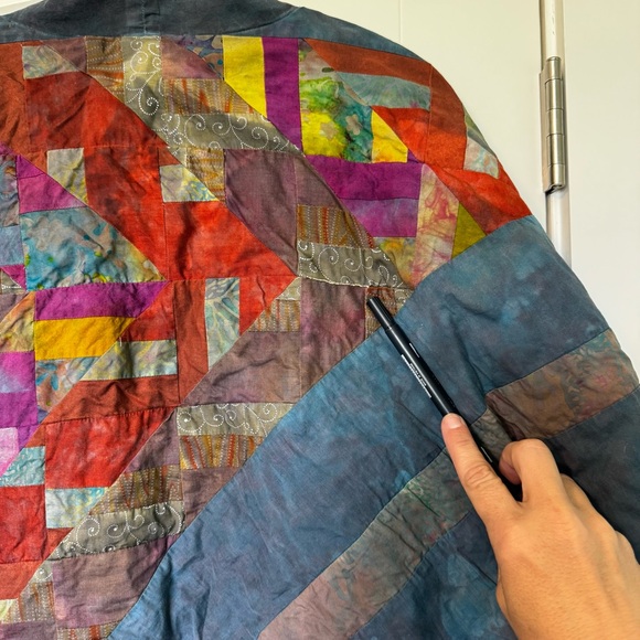 Hand Crafted | Jackets & Coats | Quilt Jacket Handmade And Hand Dye ...